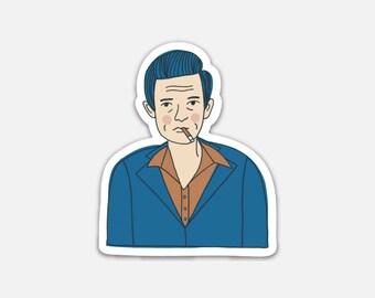 Hello I'm JOHNNY CASH 1970 Guitar Waterproof Car Window Truck Laptop ...