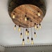 Rustic Elegance Cable Reel Cascade Chandelier Wooden Ceiling - Etsy