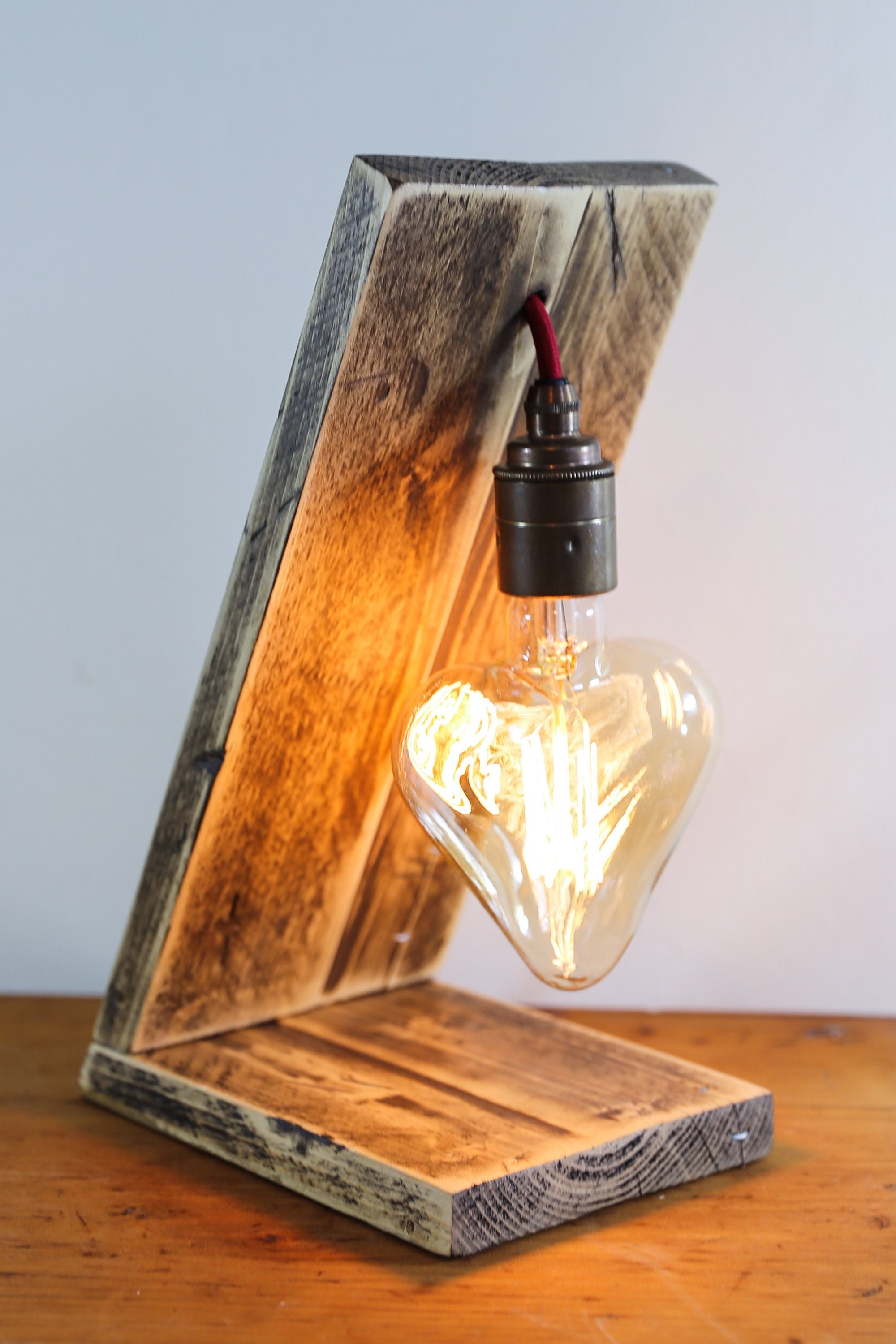 Love Heart Personalised Table Lamp Unusual Unique Wedding | Etsy