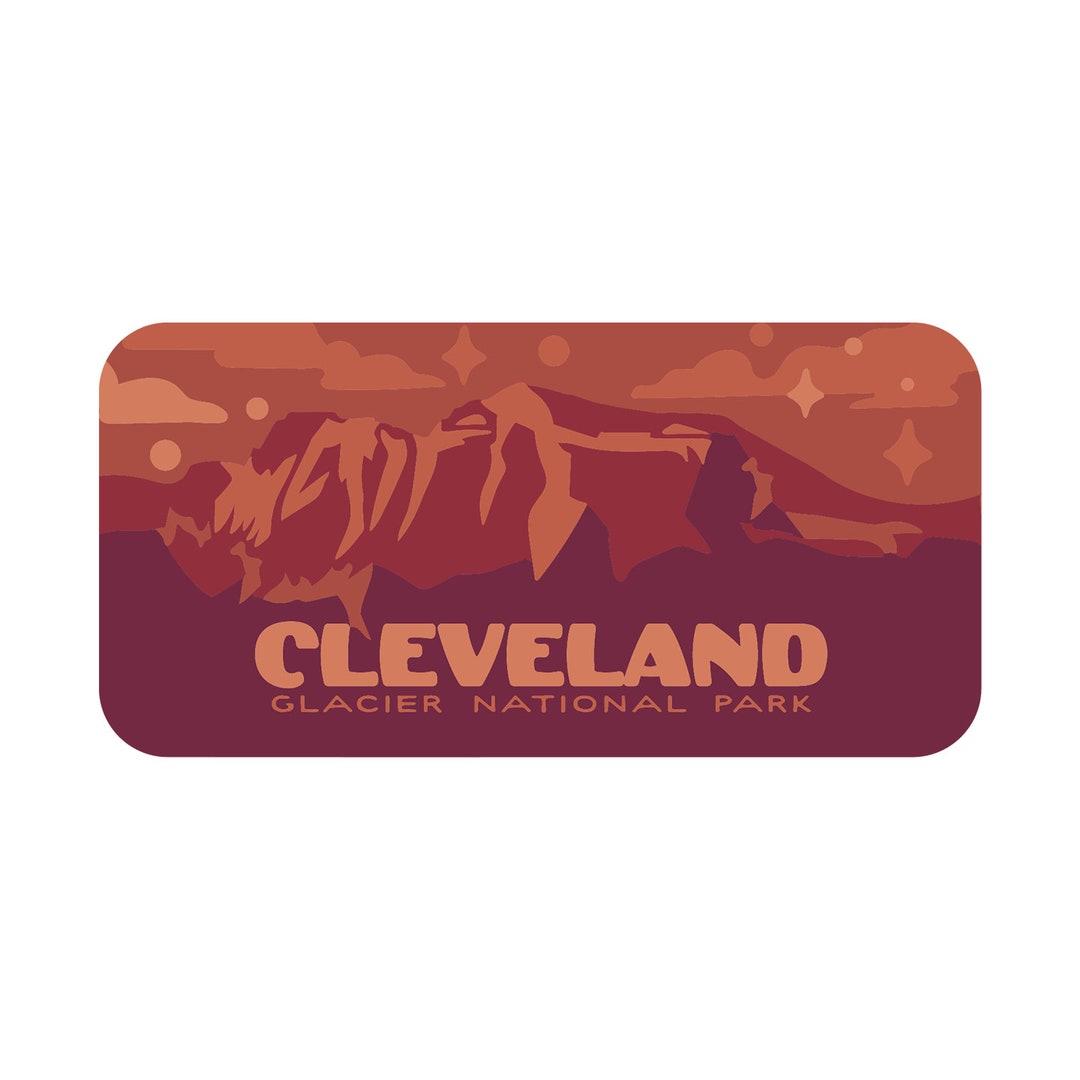 Mount Cleveland Glacier National Park Sticker - Etsy