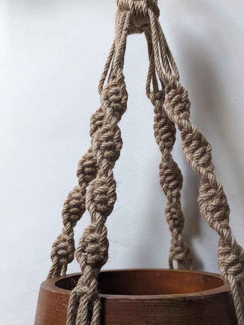 Jute Macrame Plant Hanger - Etsy