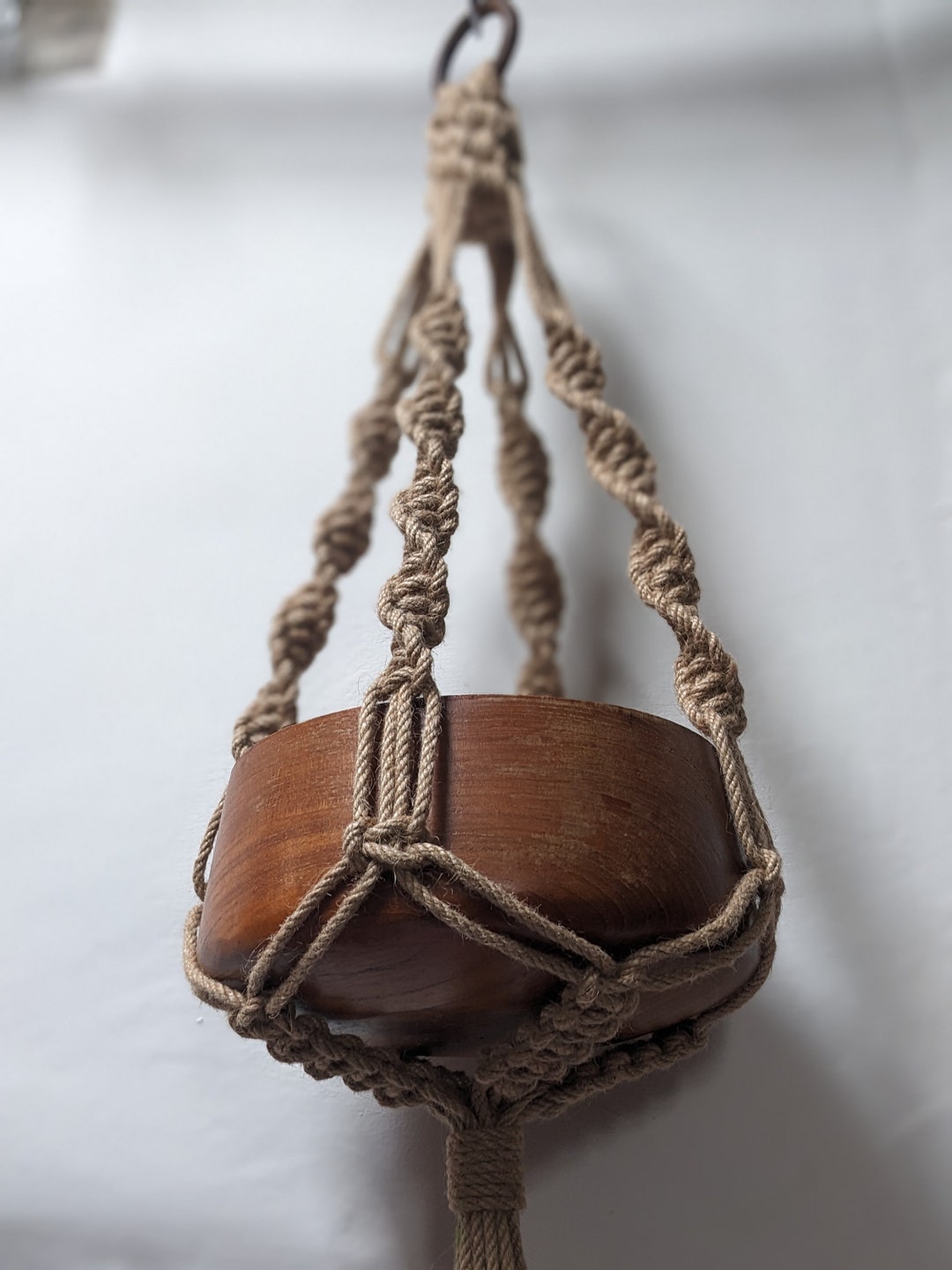 Jute Macrame Plant Hanger - Etsy