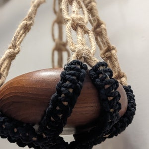 Handmade Jute and Cotton Macrame Plant Hanger - Etsy
