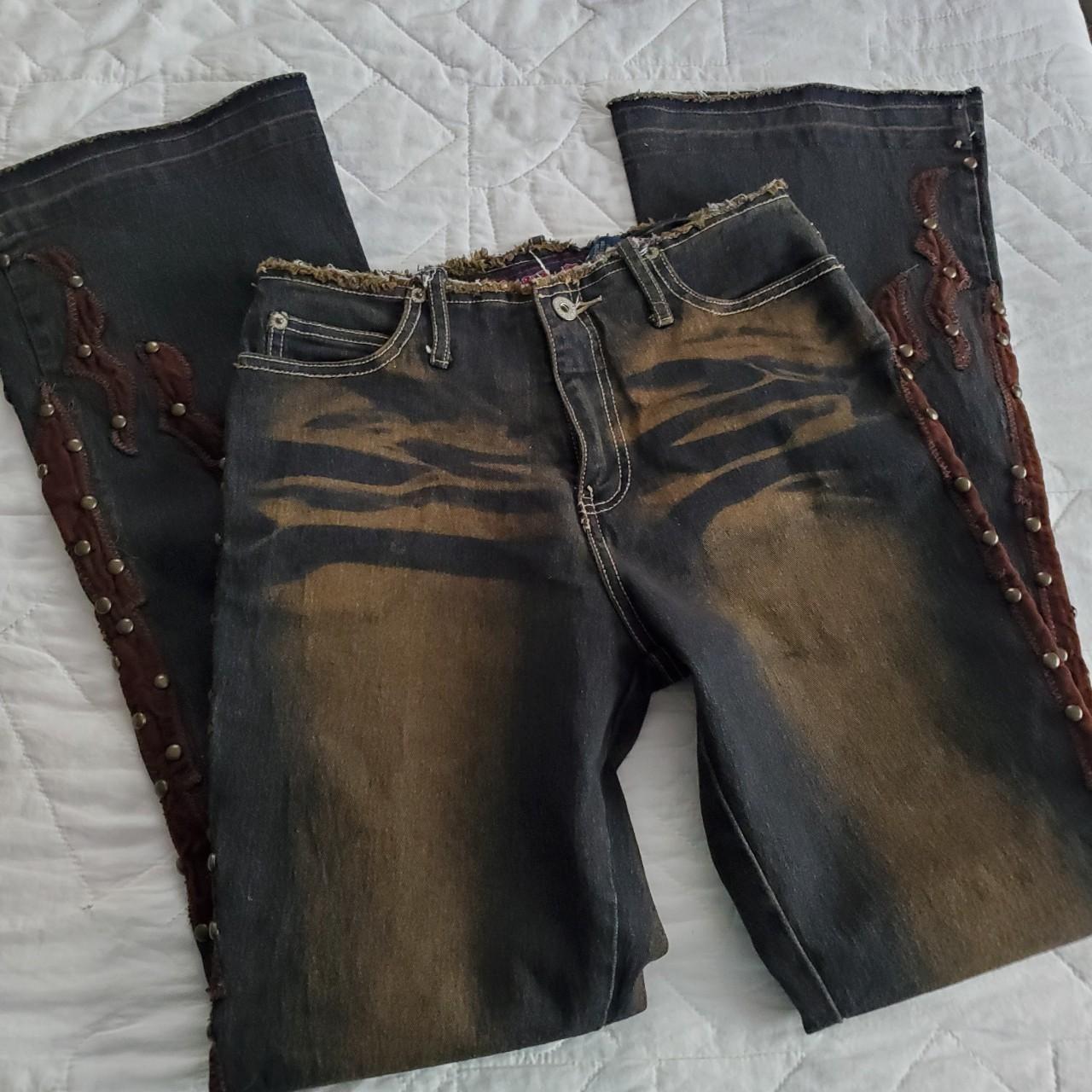 Hysteric Glamour Studded Jeans - Etsy Hysteric Glamour Studded Jeans - Etsy