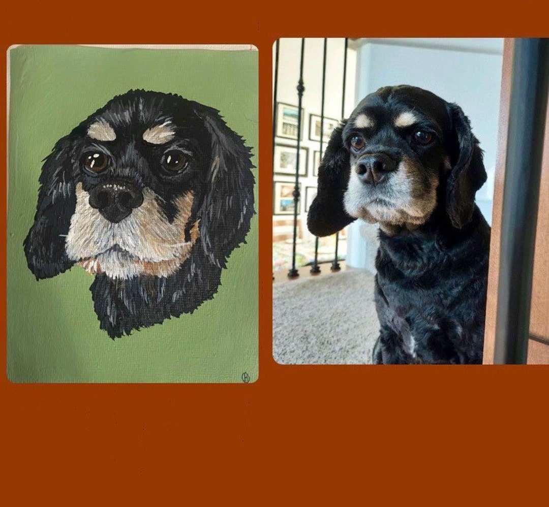 Custom Painted Pet Portraits - Etsy