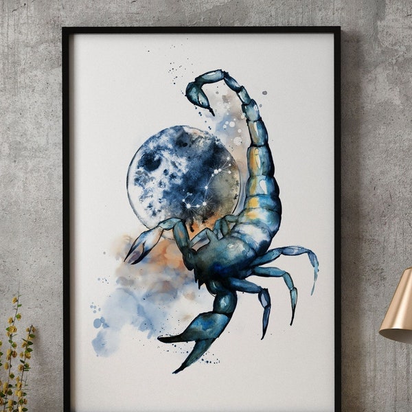 Scorpio Print - Etsy
