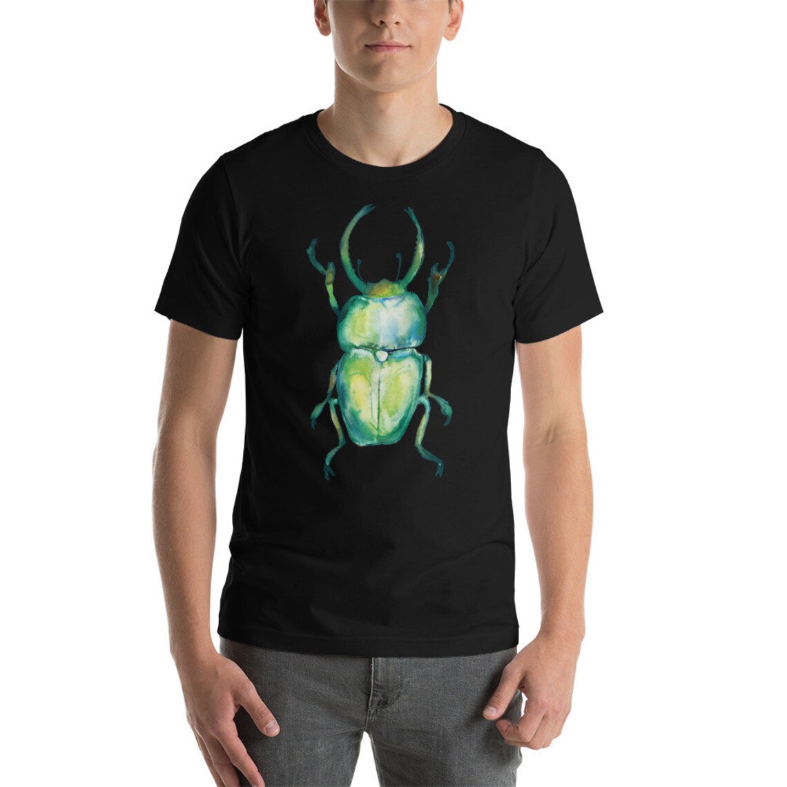 Stag Beetle T-shirt MORE COLOURS Unisex Short Sleeve DTG | Etsy
