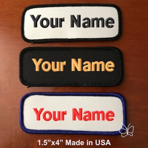 Personalized Name Embroidered Patches for Jackets Iron on | Etsy