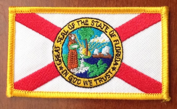 Embroidered Patch Florida State Flag 2x3.5 | Etsy
