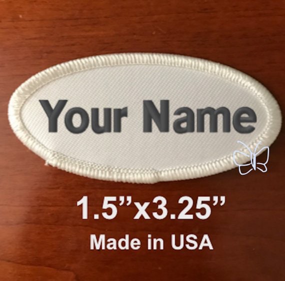 Custom Embroidered Name Tag /personalized Name Patch - Etsy