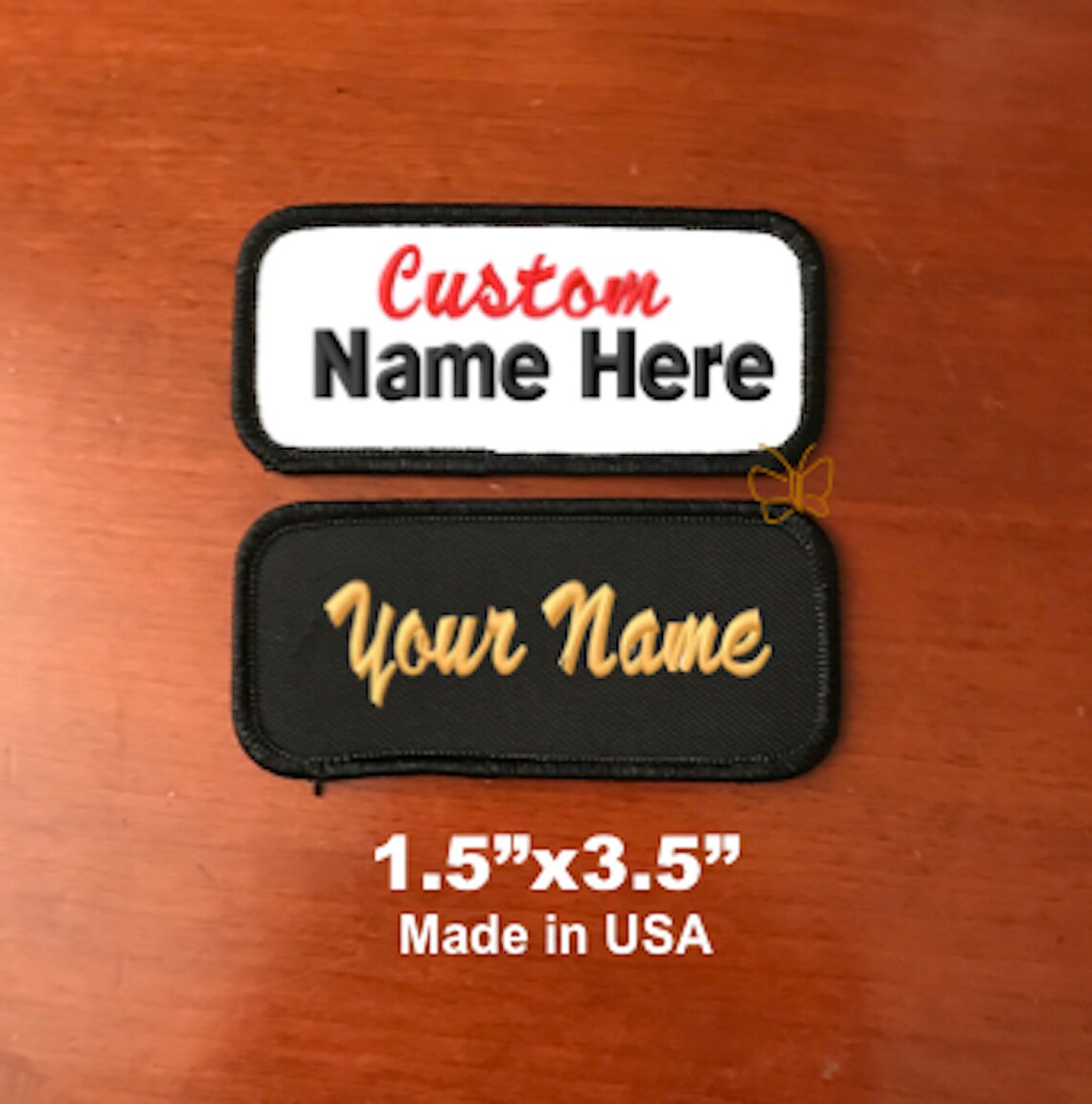 Custom Embroidered Name Tag / Embroidered Name Patch | Etsy