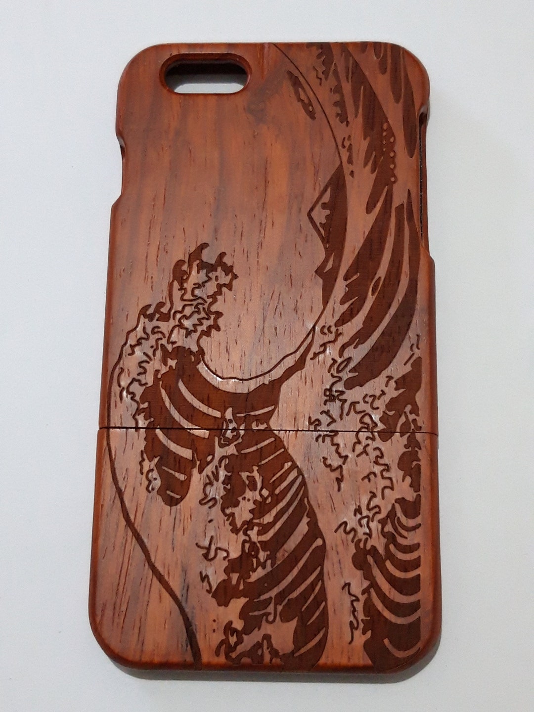 Real Natural Solid Wooden Carved Rosewood iPhone 6plus 7plus 8plus X ...