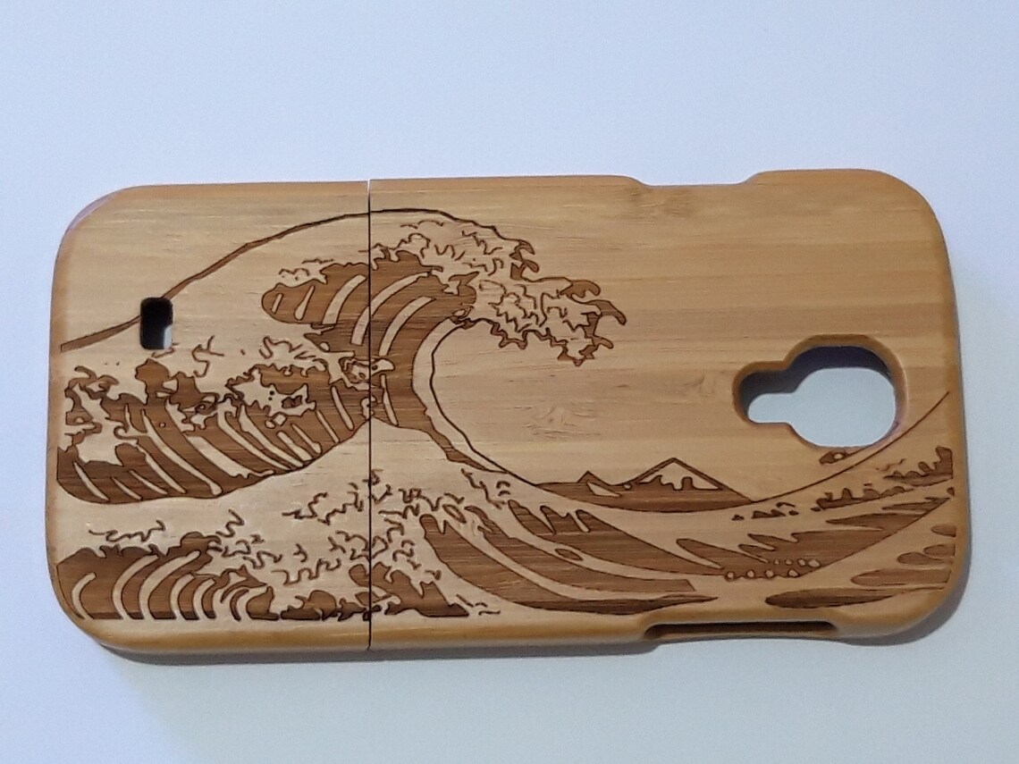 Real Natural Solid Wooden Carved Bamboo Samsung S4 Phone Case Cover ...