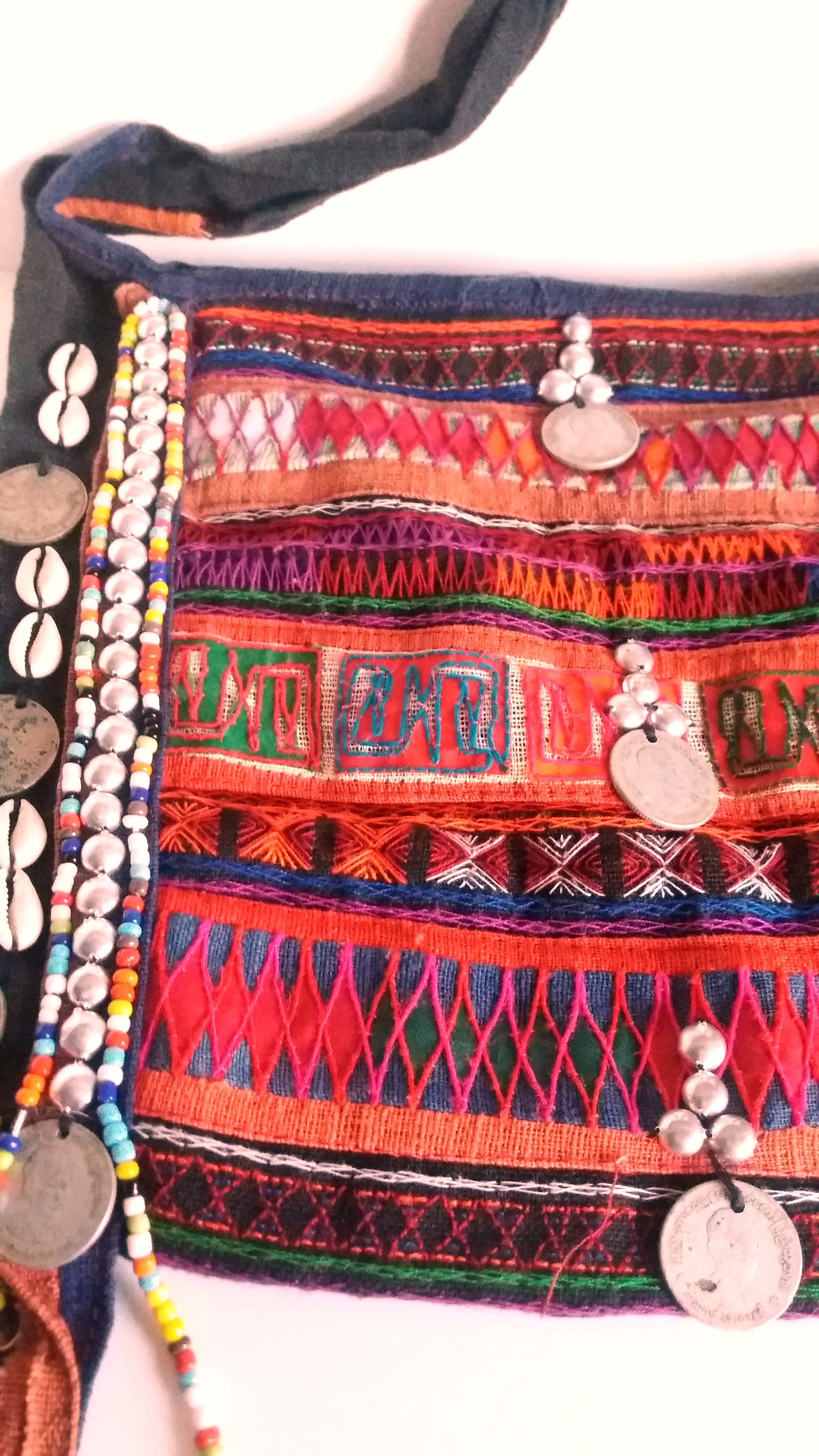 Ethnic Shoulder Bag / Purse Akha Vintage / Gypsy Shoulder Bag Tribal ...