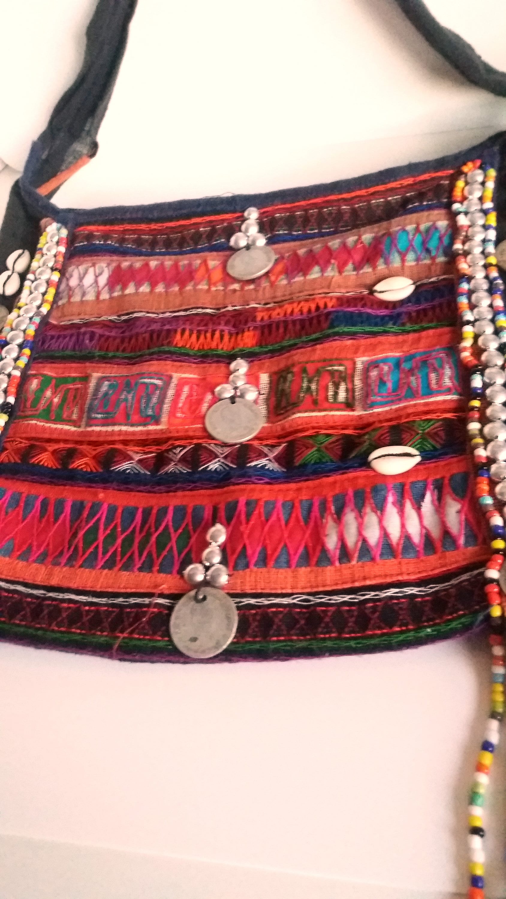 Ethnic Shoulder Bag / Purse Akha Vintage / Gypsy Shoulder Bag Tribal ...