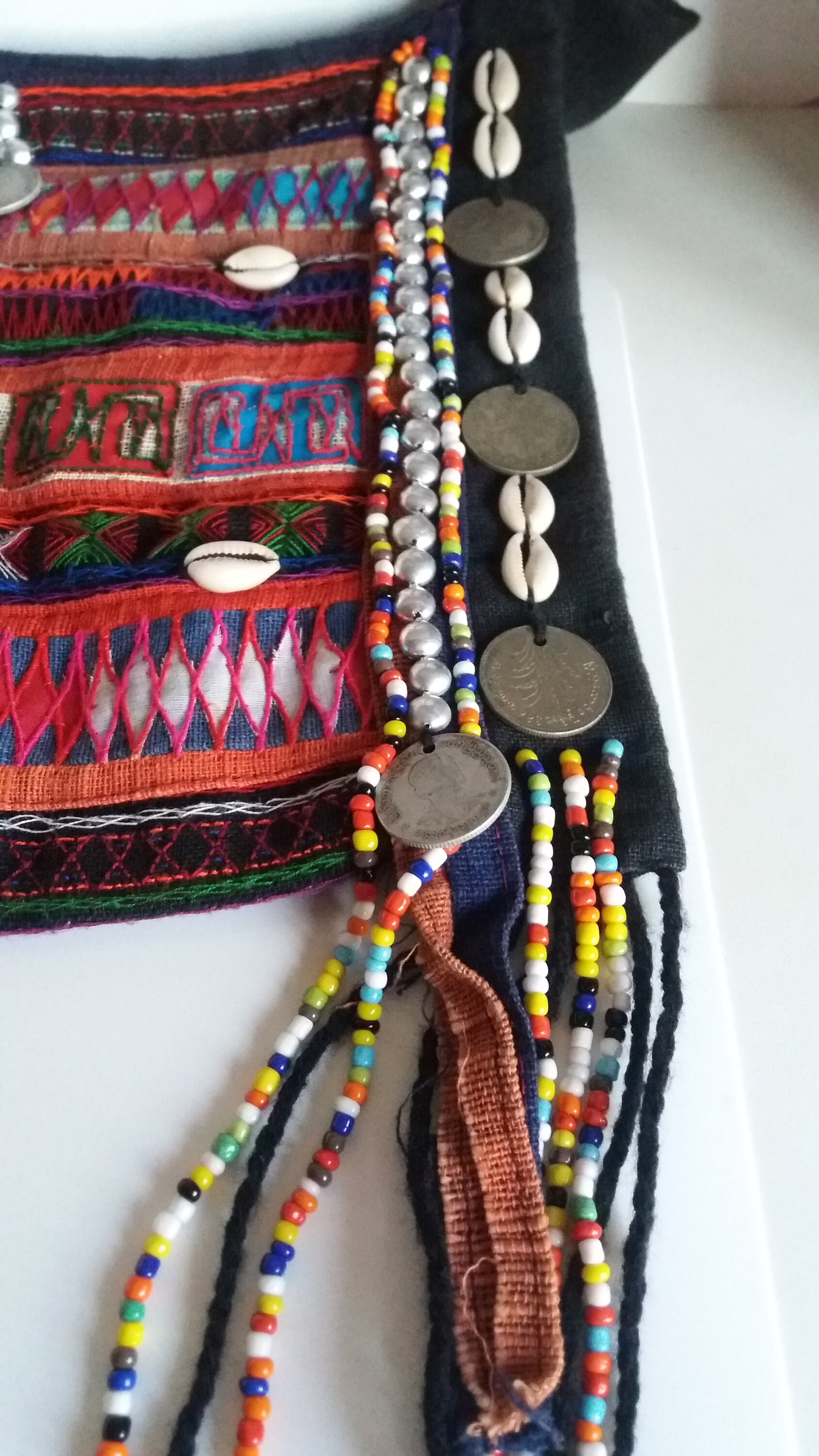 Ethnic Shoulder Bag / Purse Akha Vintage / Gypsy Shoulder Bag Tribal ...