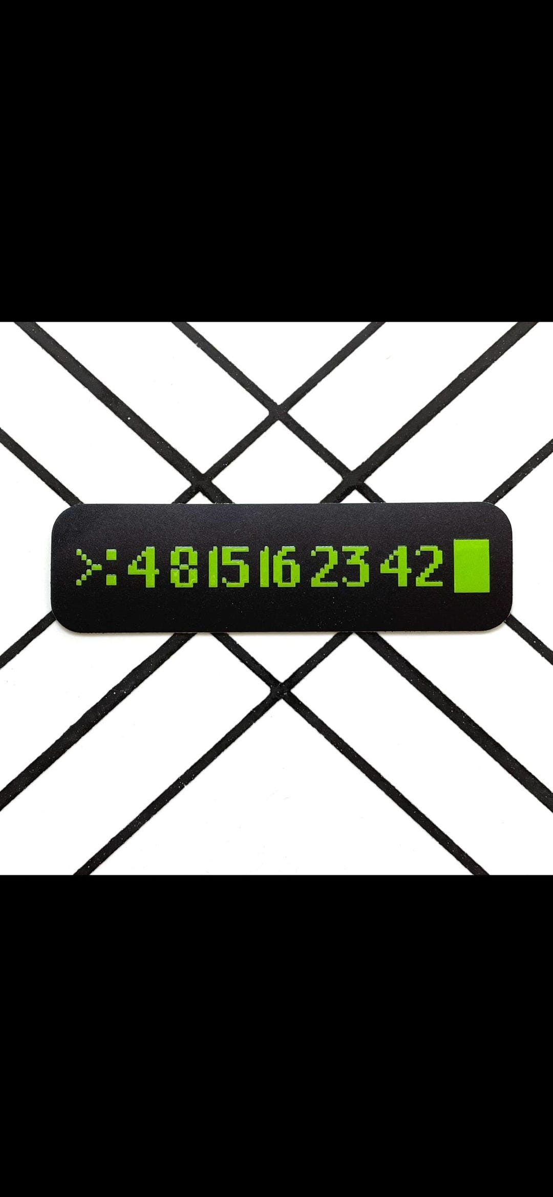 LOST Hatch Computer Numbers 4 8 15 16 23 42 UV Spot Raised Sticker - Etsy
