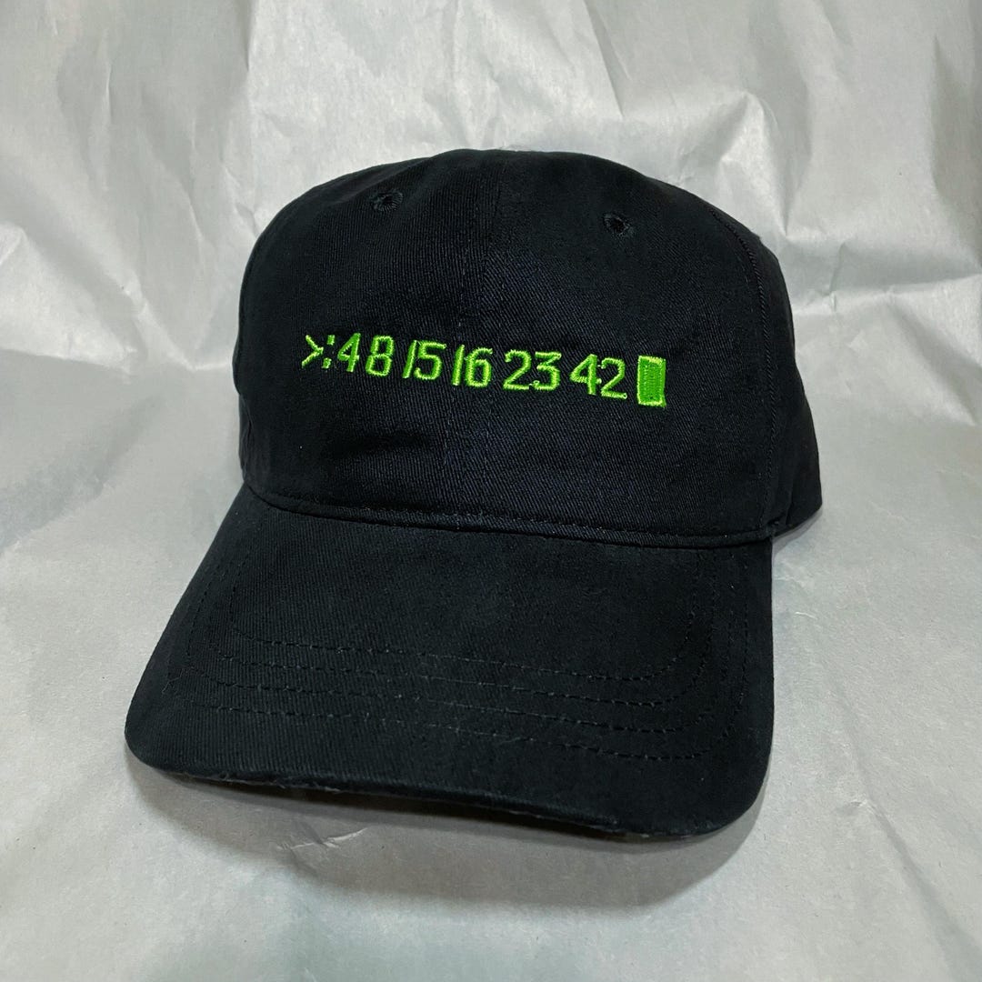 LOST Dad Hat Hatch Computer Numbers 4 8 15 16 23 42 - Etsy