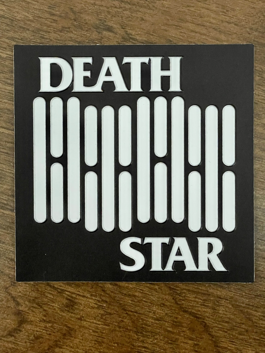 Death Star Star Wars Black Flag UV Spot Raised Sticker Punk Rock ...