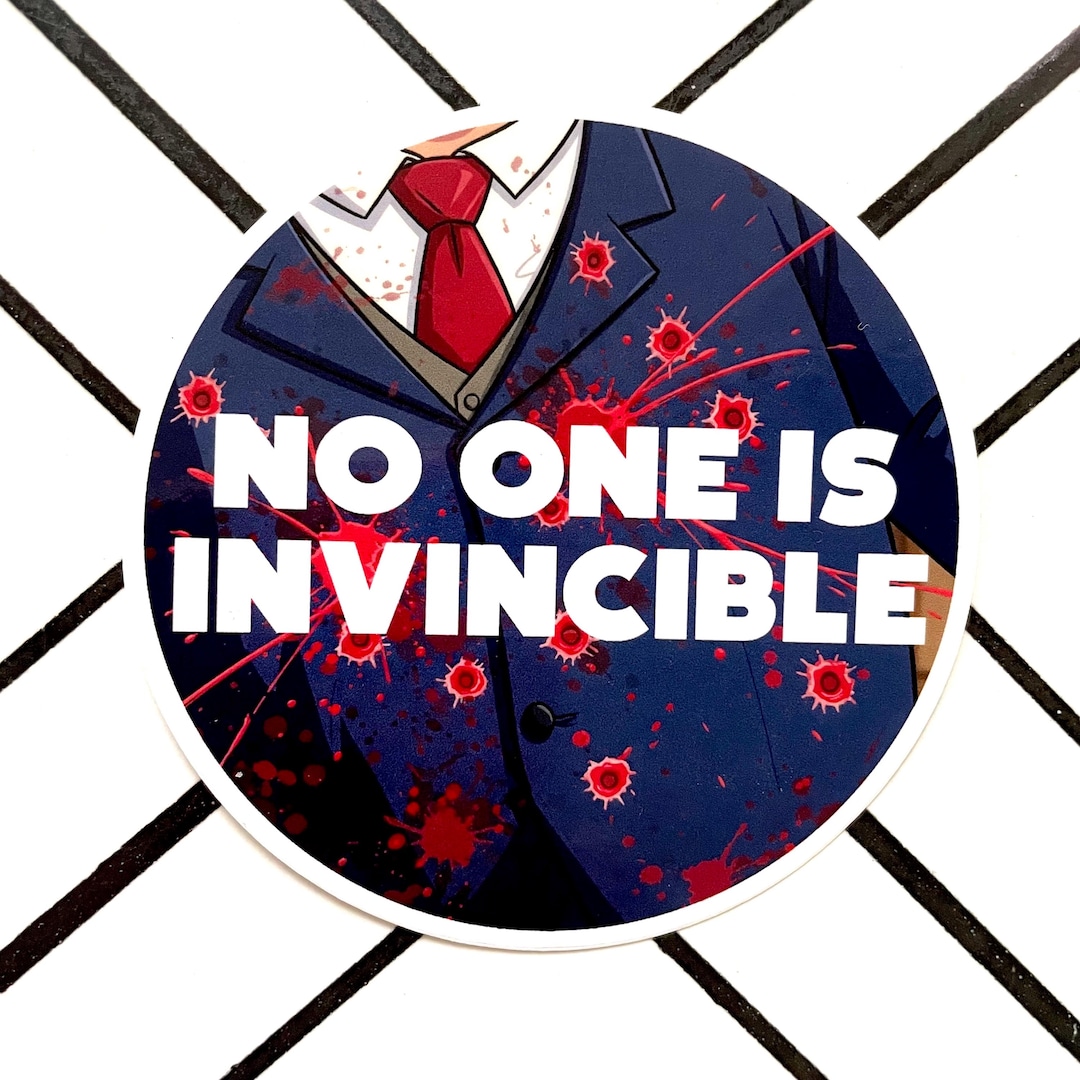 No One is Invincible Vinyl Sticker - Etsy