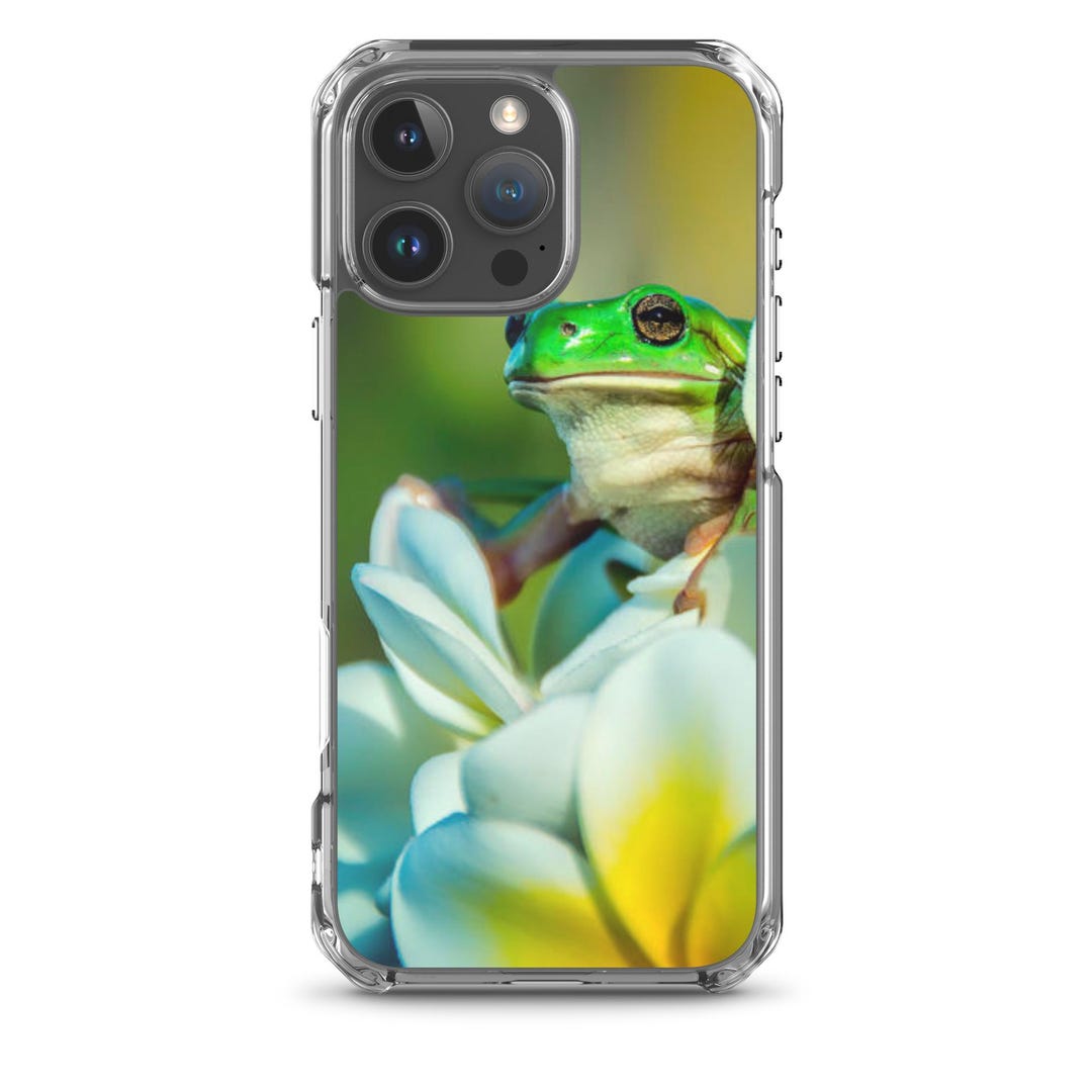 Plumeria and Frog iPhone Case, Apple Accessories - Etsy
