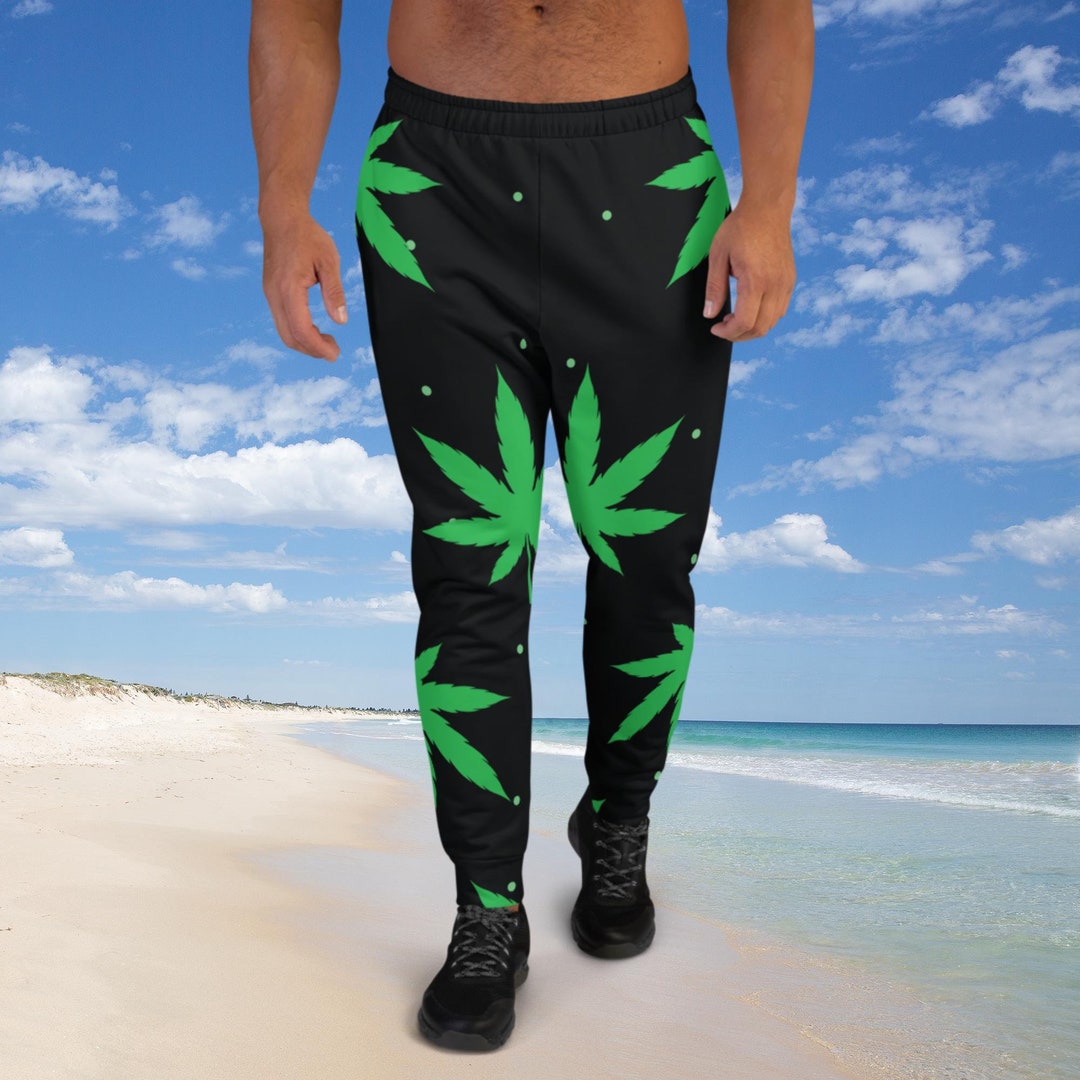 Fifth Degree™ Men's Weed Joggers Rasta Clothes Marijuana Rastafarian ...