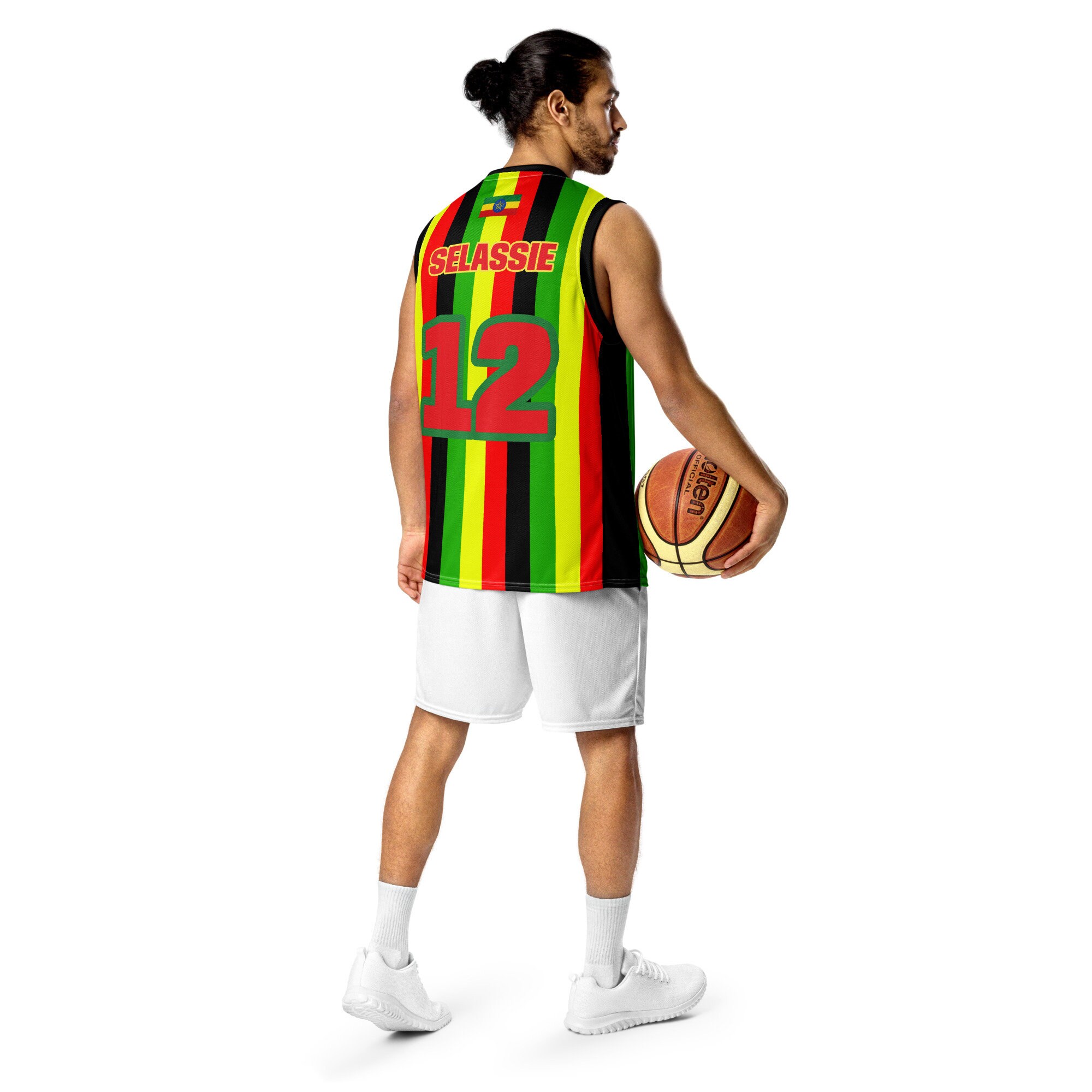 Fifth Degree™ Ethiopia Haile Selassie I Basketball Jersey Shirt Rasta ...