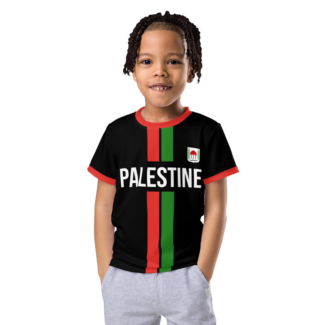 Palestine Kids Soccer Jersey – Palestinian Football Shirt for Children ...