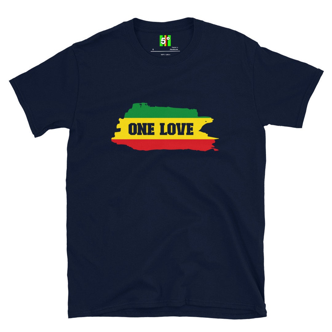 Fifth Degree™ One Love Rasta T Shirt Design, Rastafari Rastafarian ...