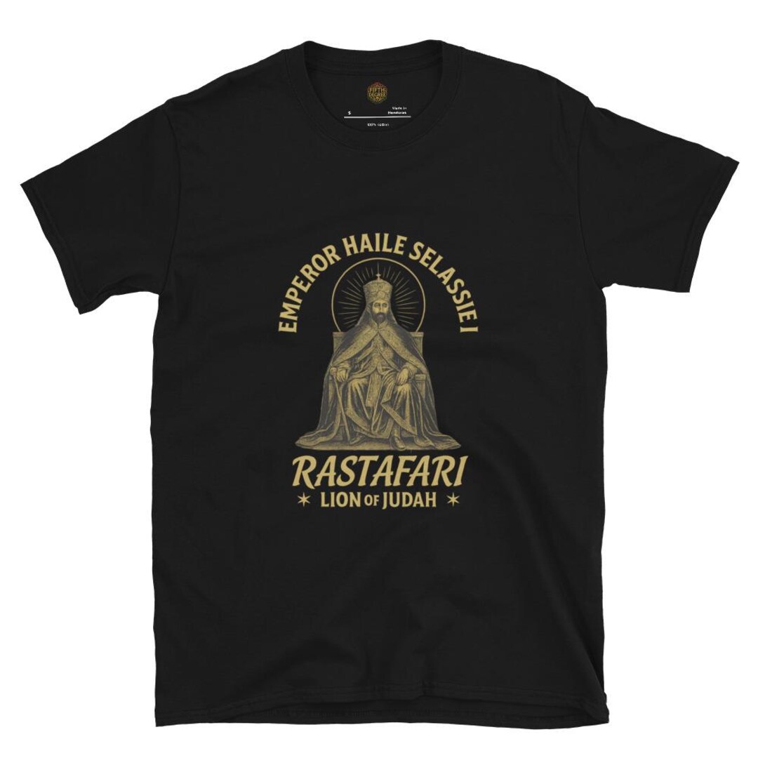 Fifth Degree™ Haile Selassie I Throne Shirt – RASTAFARI Lion of Judah ...