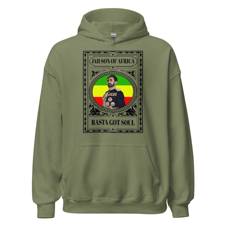 Fifth Degree™ Haile Selassie Hoodie Ethiopian Hoodie Jah Army ...