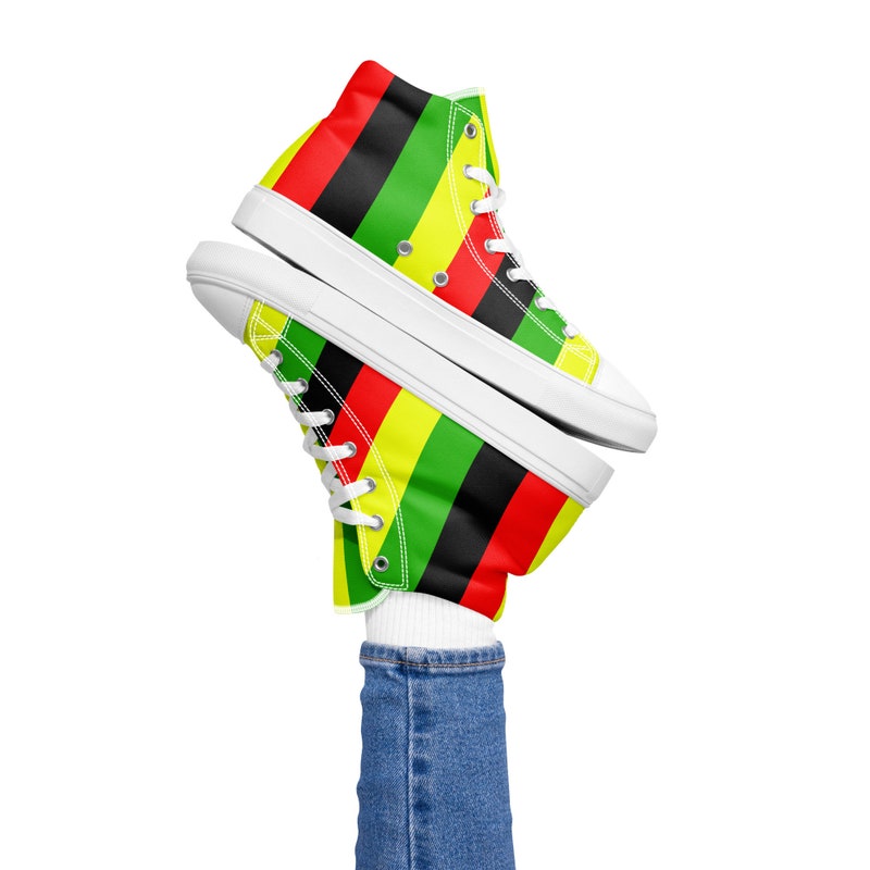 Rasta Sneakers - Etsy