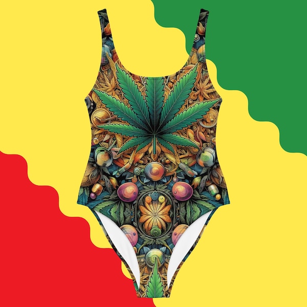 Weed Swimsuit - Etsy