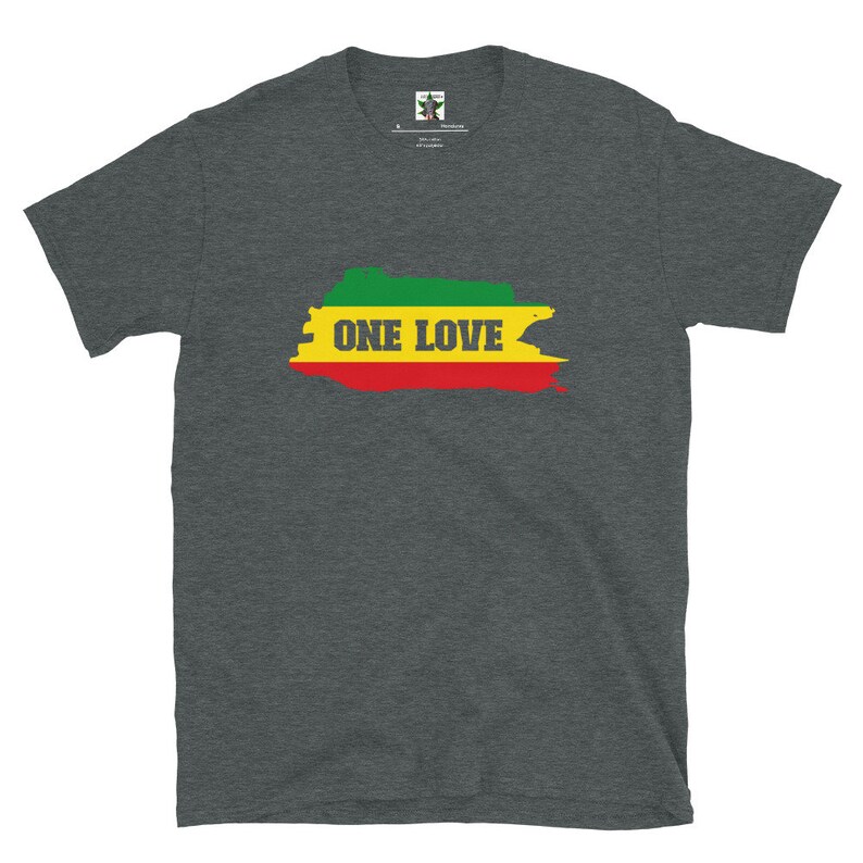 Fifth Degree® One Love Rasta T Shirt Design, Rastafari Rastafarian ...
