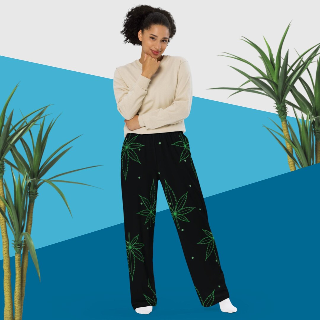 Fifth Degree® Pot Leaf Potleaf Pants Women Stoner Outfit Weed Pajamas ...