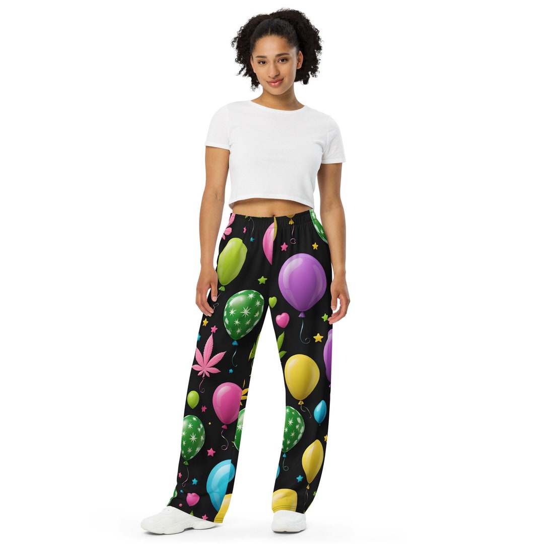 Fifth Degree™ Weed Wide Leg Lounge Pot Leaf Pants, Marijuana Clothing ...