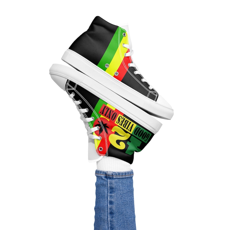 Rasta Sneakers - Etsy