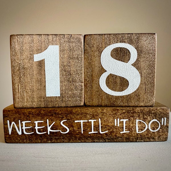 Days Until Married - Etsy