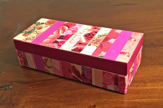 Mini Storage Box Pink Custom Collage | Etsy
