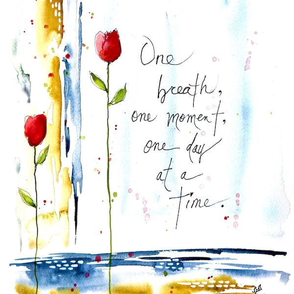 One Day at a Time Print - Etsy