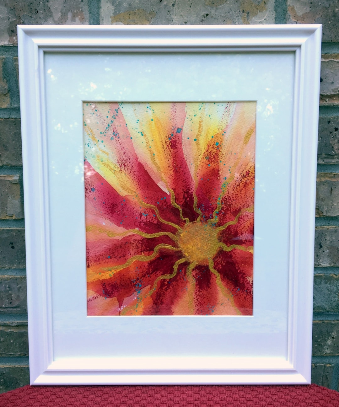 Original Summer Solstice Watercolor/acrylic Painting, Summer Solstice ...