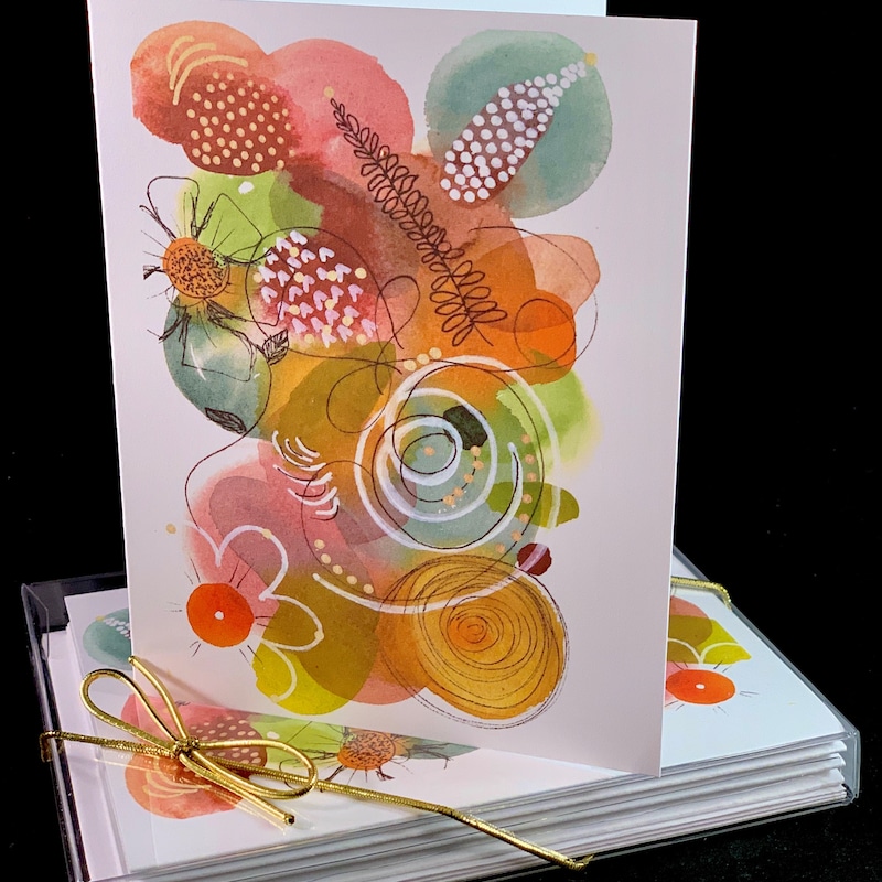 Watercolor Note Card - Etsy