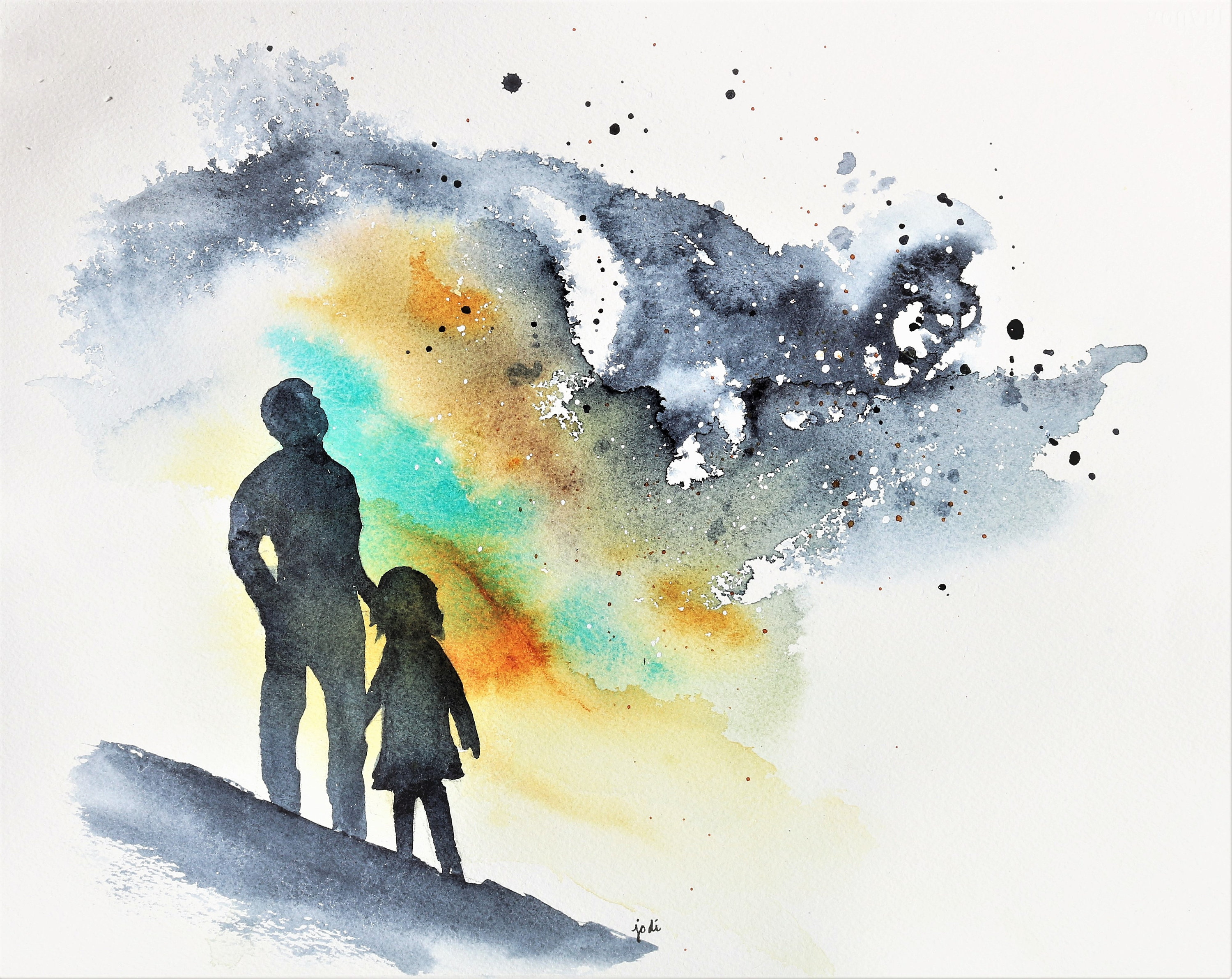 Art And Collectibles Original Watercolor Illustration Horā Watercolor