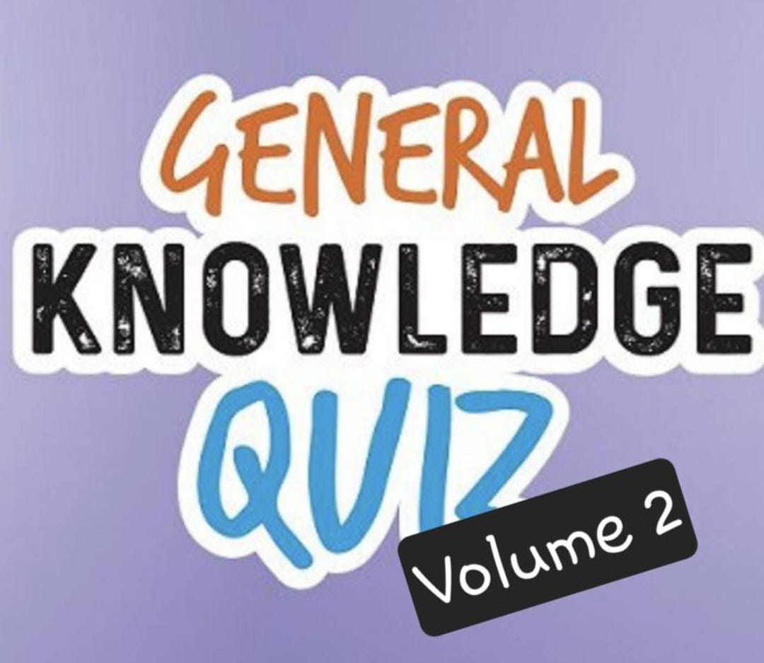 008 50 General Knowledge Quiz Questions, Volume 2 (printable Download ...