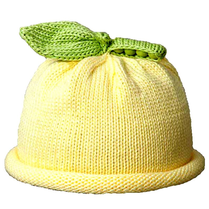 Sweet Pea Knit Hat, Pink, Hand Loomed Cotton Knit Cap for Baby ...