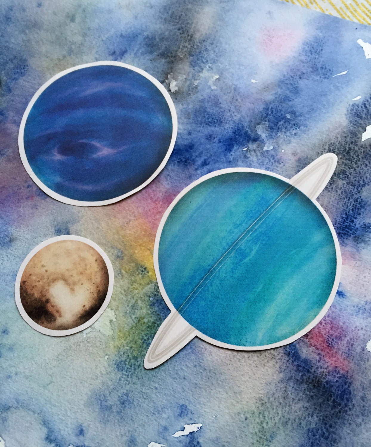 Planet Solar System Stickers Pack of 10 Waterproof Vinyl - Etsy