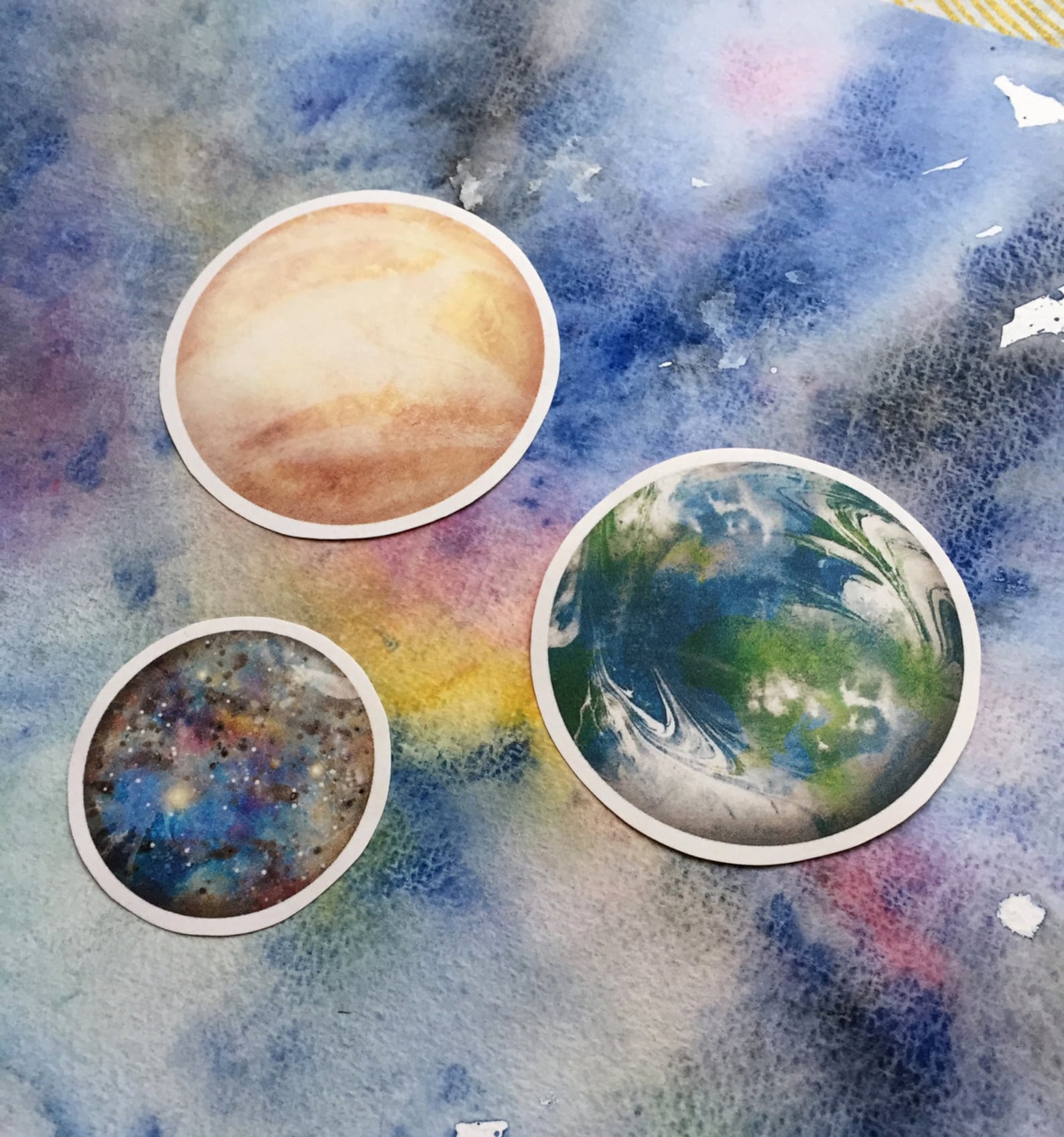 Planet Solar System Stickers Pack of 10 Waterproof Vinyl - Etsy UK