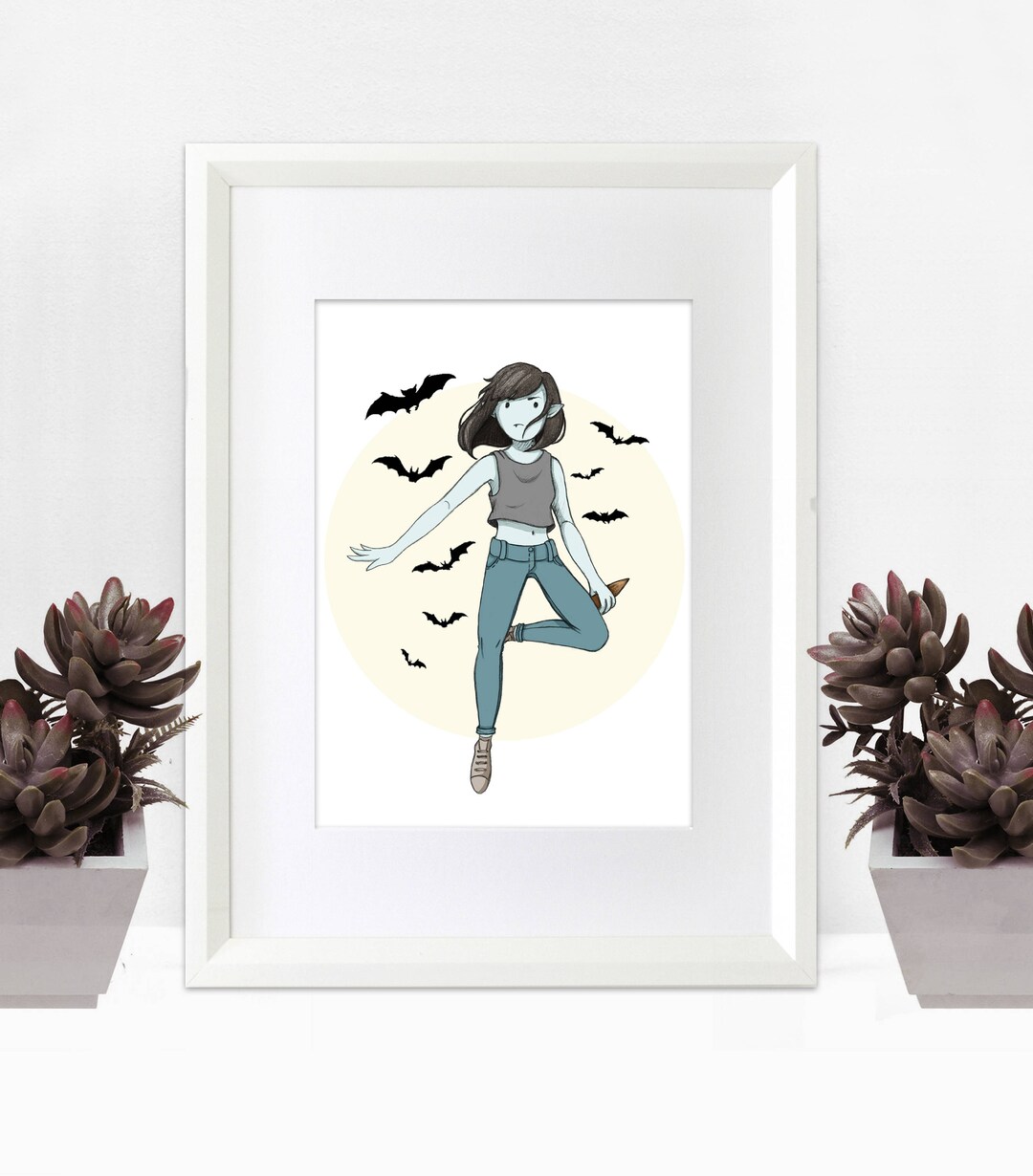 Marceline • Adventure Time • Stakes • 5x7 Print • Painting Drawing ...
