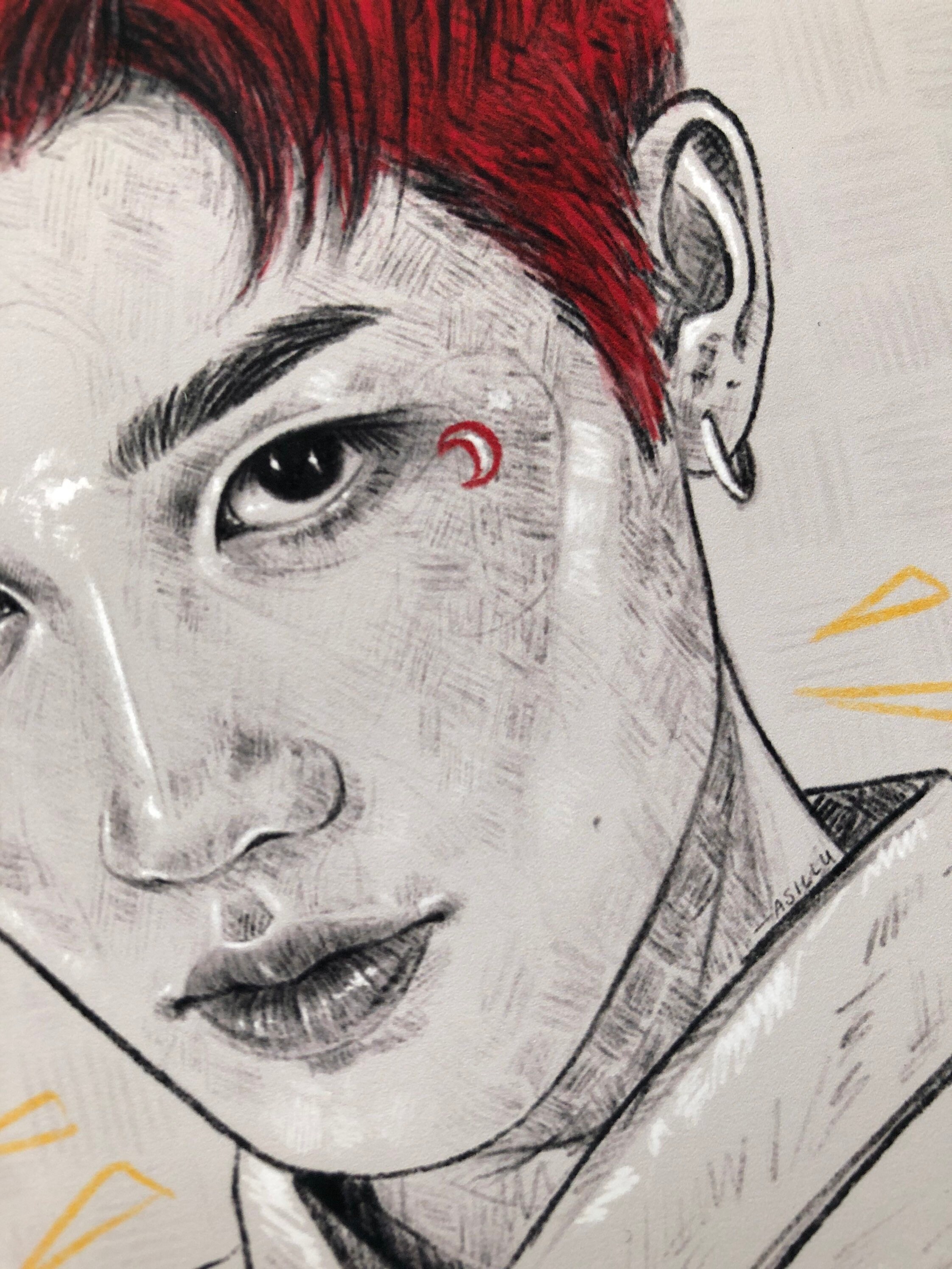 Taeil NCT 127 A5/A4 Print Sketch Fanart Kpop | Etsy