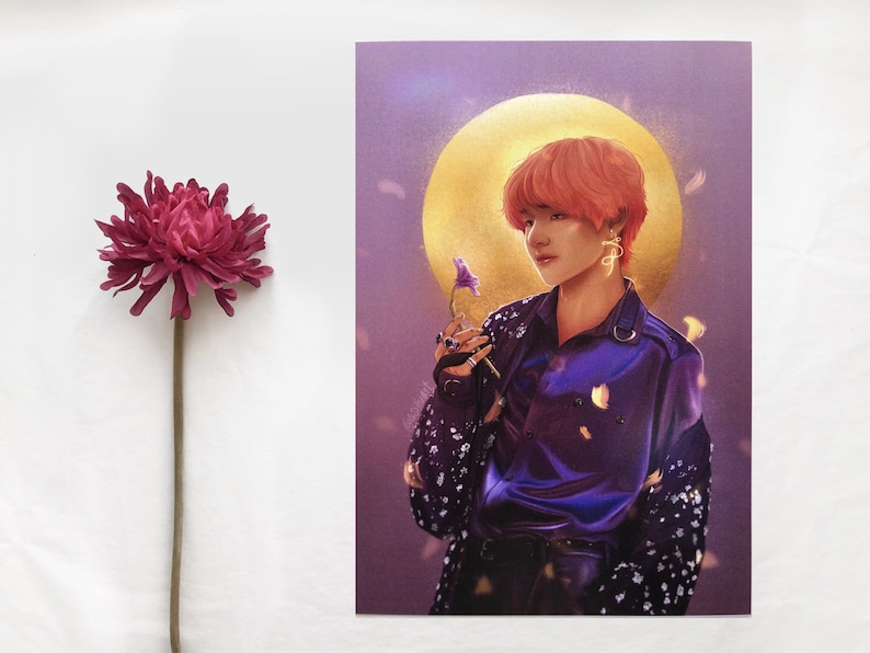 Taehyung V Singularity A5/A4 Print BTS Fan Art | Etsy UK